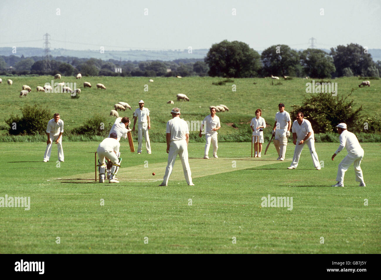 Customs and Traditions - Village Cricket. Cricket being played in the ...