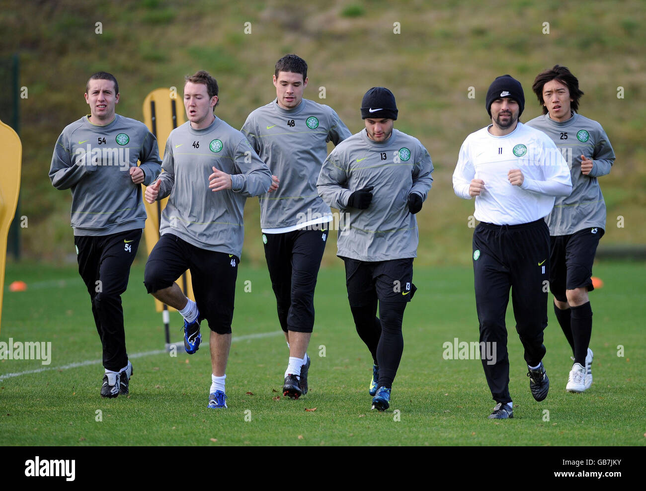 Soccer - Celtic Training Session - Lennoxtown Training Centre Stock ...