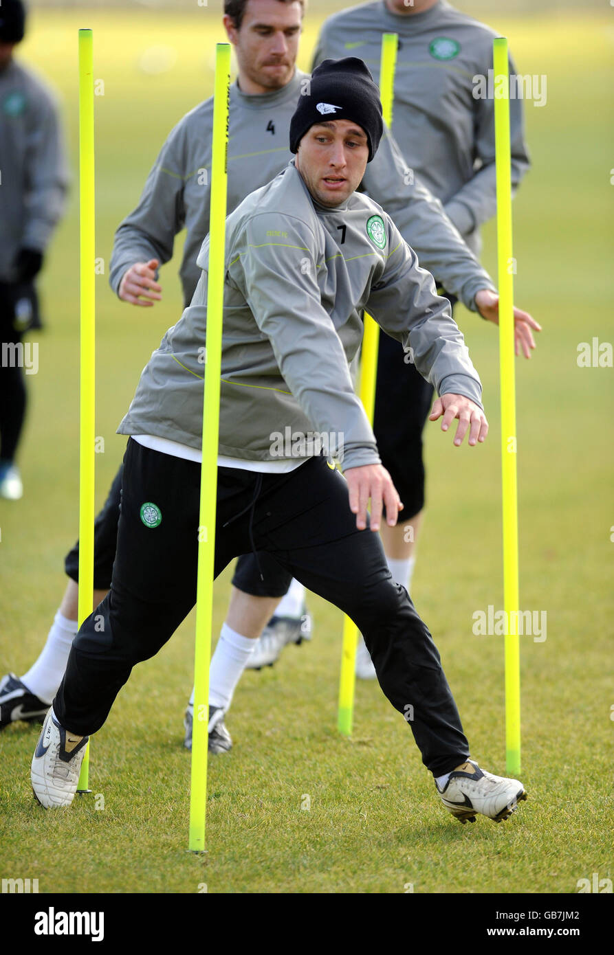 Soccer - Celtic Training Session - Lennoxtown Training Centre Stock ...