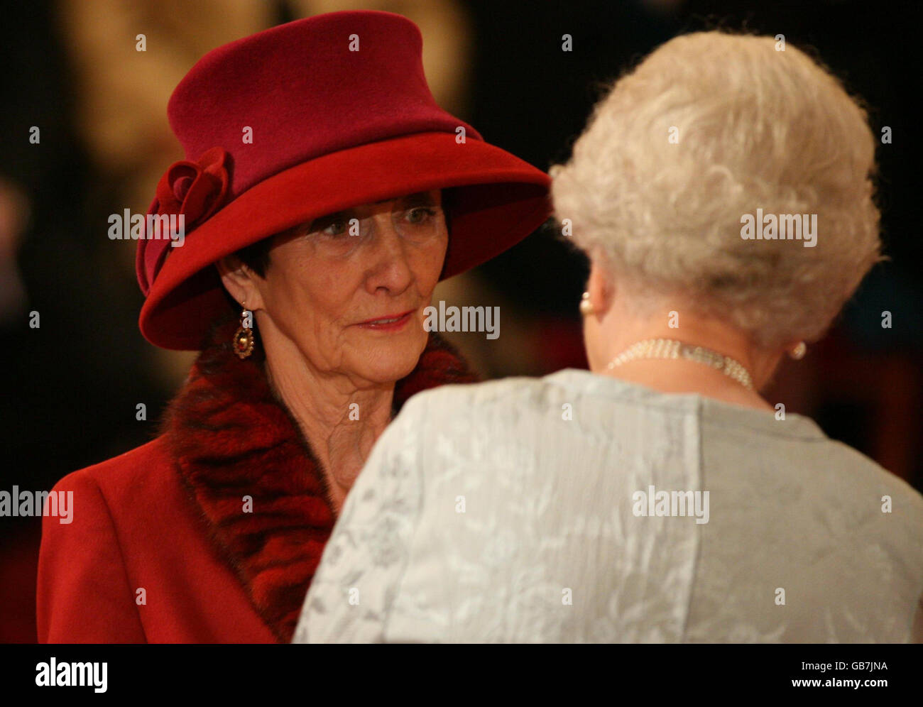 Eastenders actress June Brown in Buckingham Palace, London, receiving ...