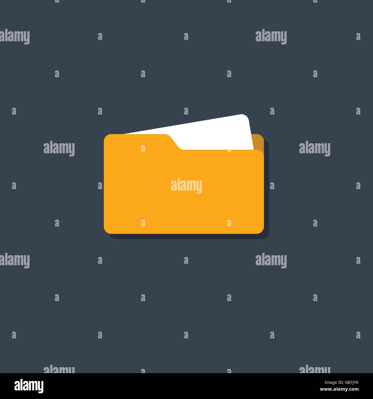 Folder icon flat design vector illustration Stock Vector Image & Art ...