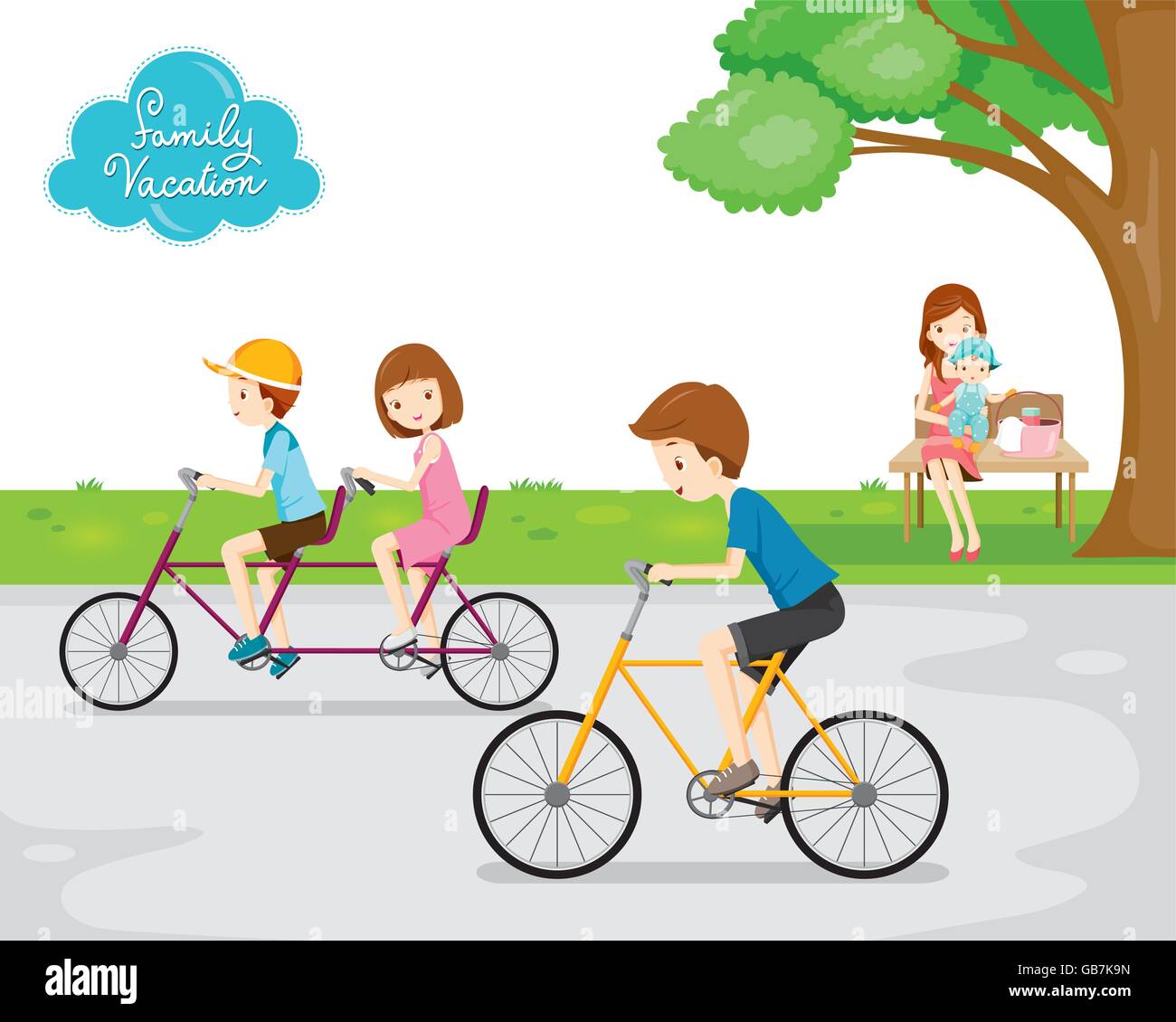 Happy baby relaxing in Stock Vector Images - Alamy