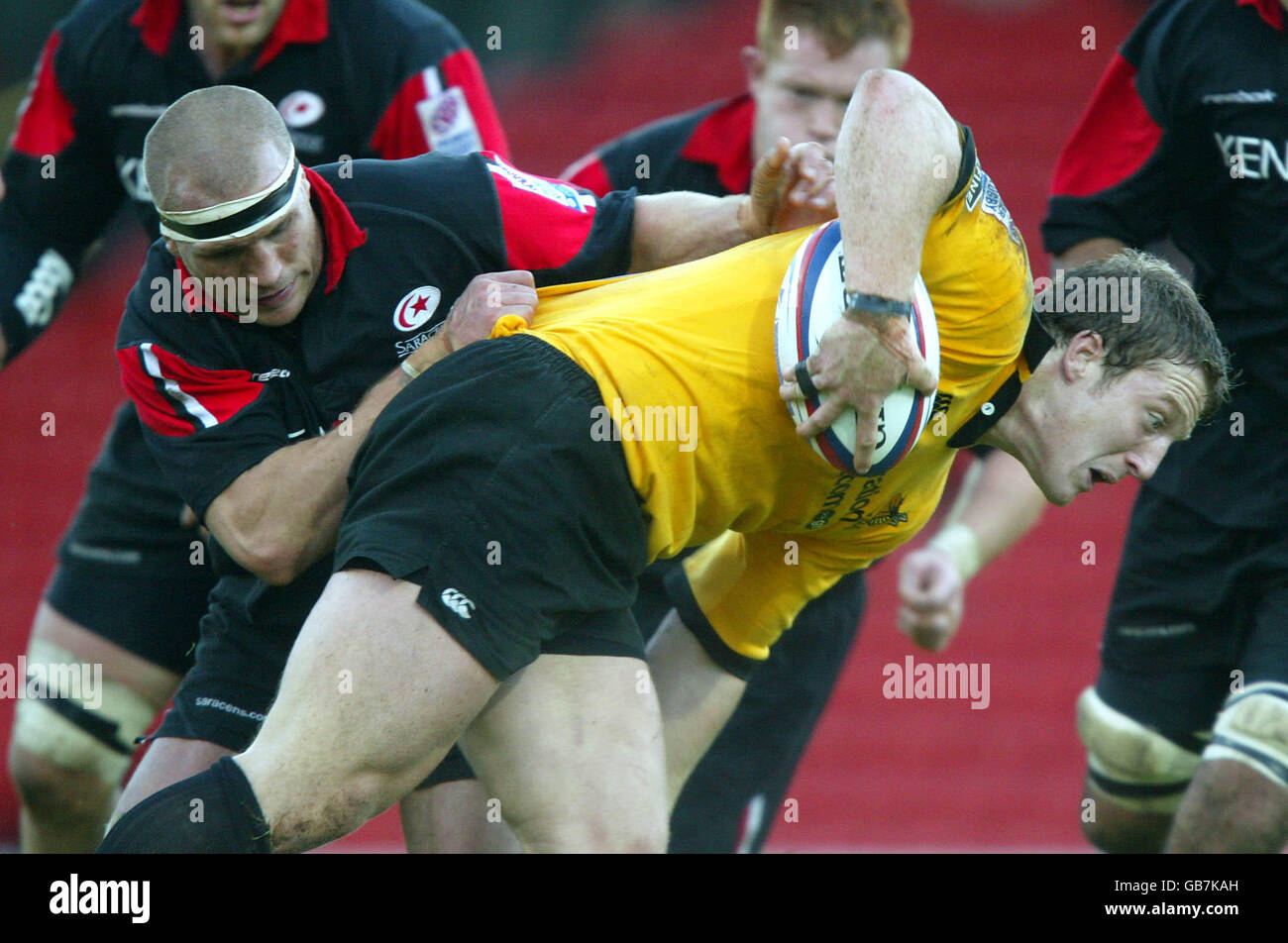 London wasps john rudd and saracens tony roques hi-res stock ...