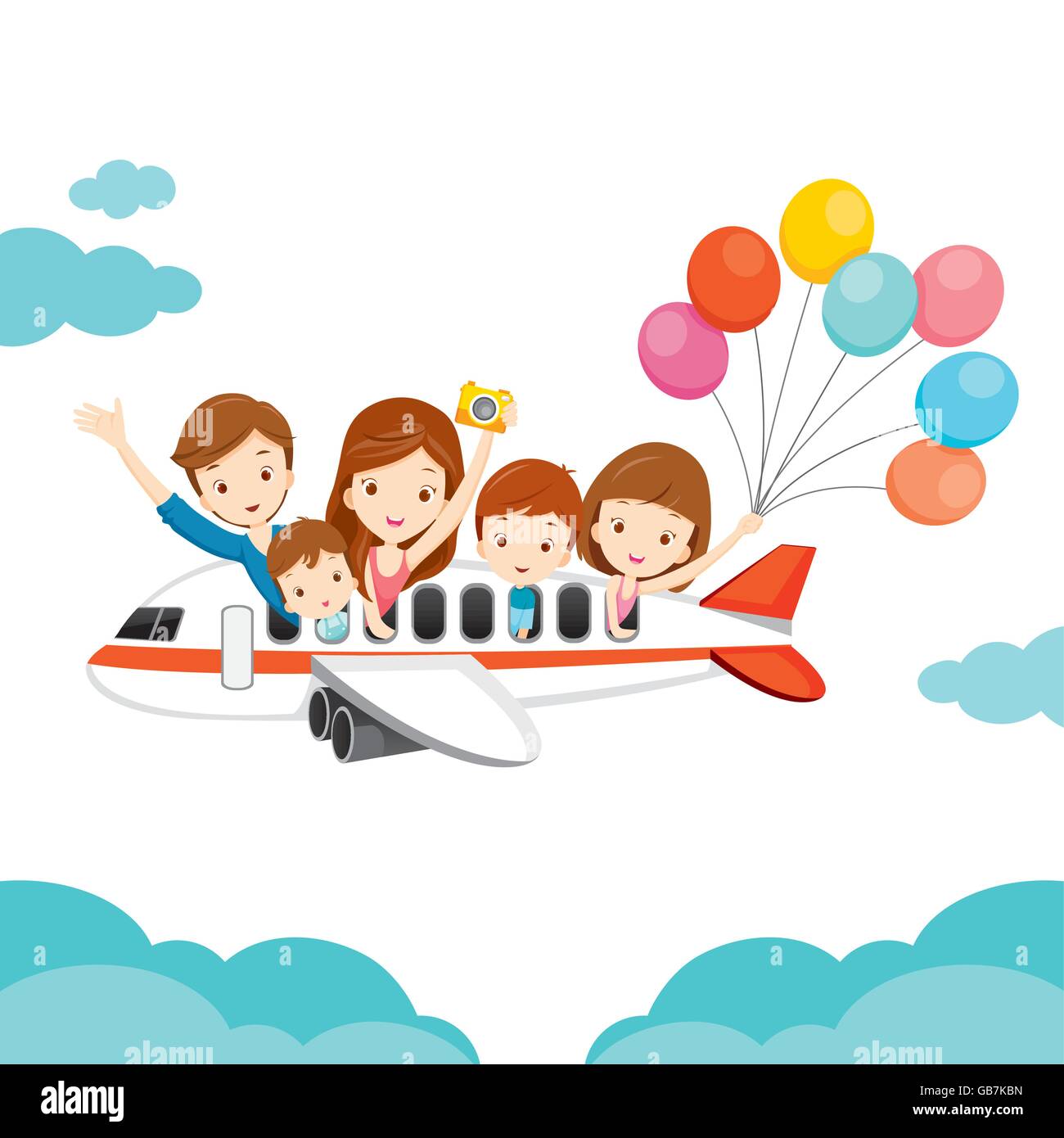 Vacation Airplane Clip Art