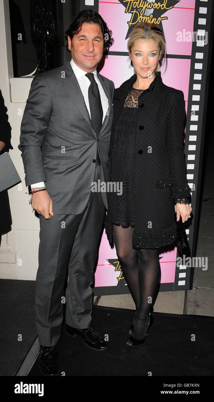 Tamara Beckwith and husband Giorgio Veroni arriving at the launch of ...