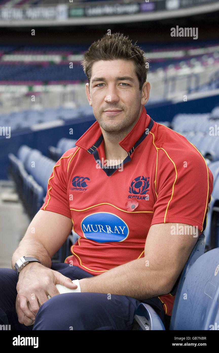 Scotland's Lock Nathan Hines during a press conference at Murrayfield ...