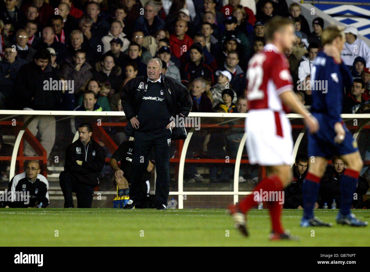 Nottingham Forest's manager Paul Hart urges on his team Stock Photo - Alamy