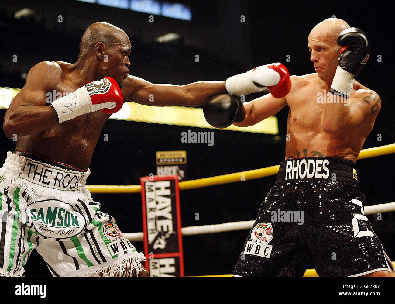 Great Britain's Ryan Rhodes celebrates his victory over South Africa's ...