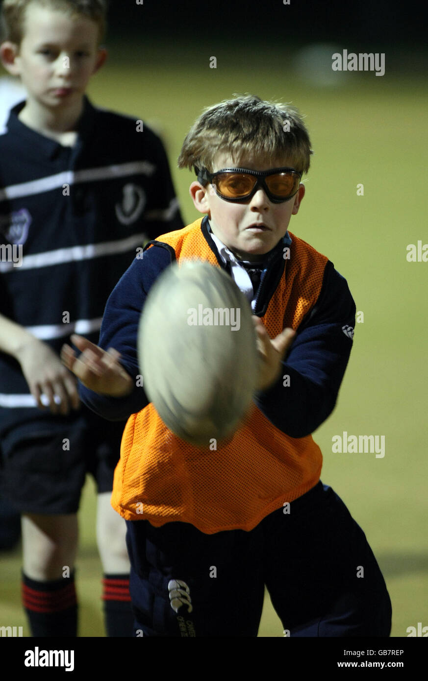 Young rugby fans during the community day at the St Machar Academy ...