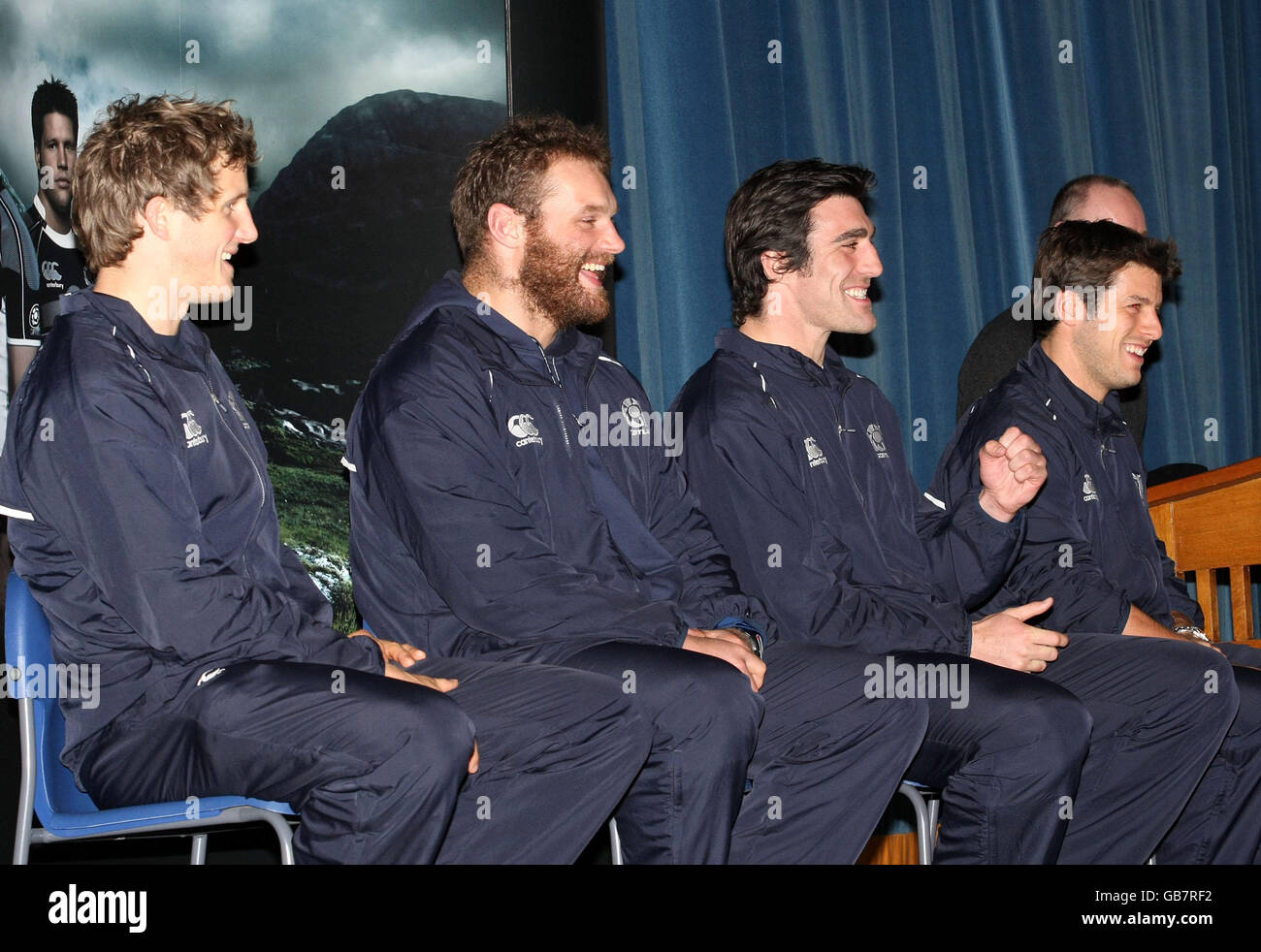 Scotland rugbys l to r mark robertson hi-res stock photography and ...