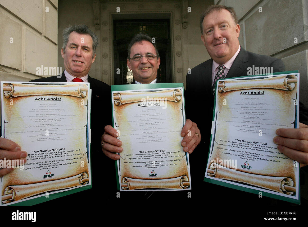 Dominic bradley pat at press conference at parliament buildings hi-res ...