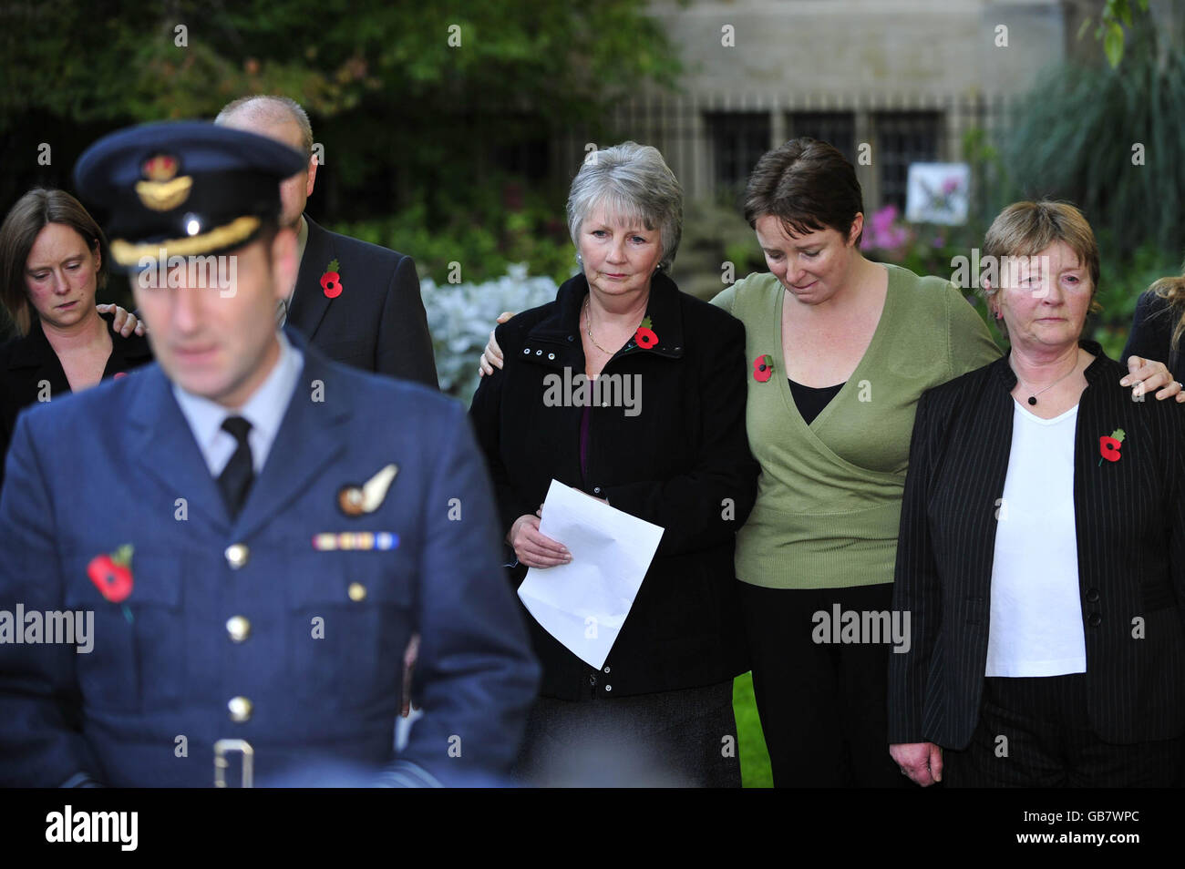 Families of the ten men who were killed when Hercules XV179 was shot ...