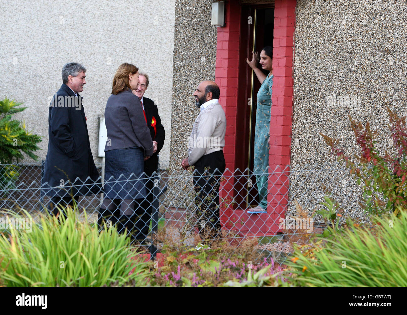 His wife sarah and labour candidate lindsay roy hi-res stock ...