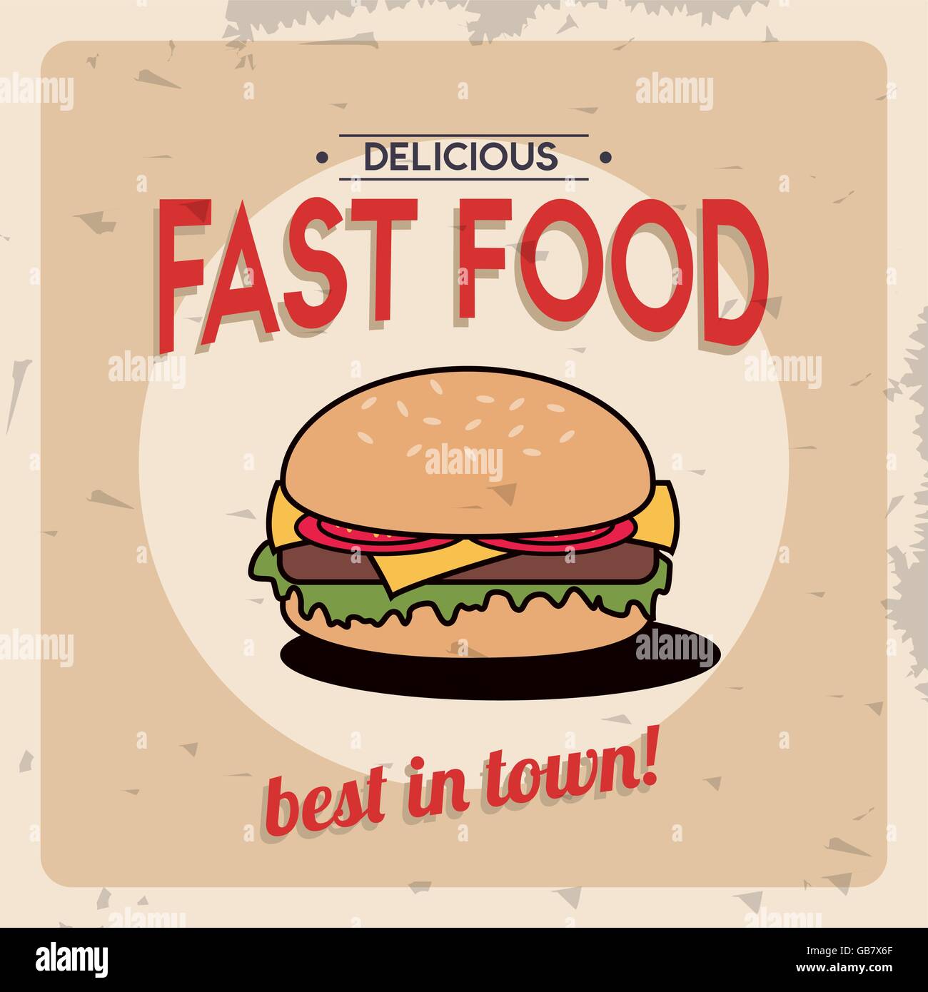 Hamburger icon. Menu and food design. Vector graphic Stock Vector Image ...