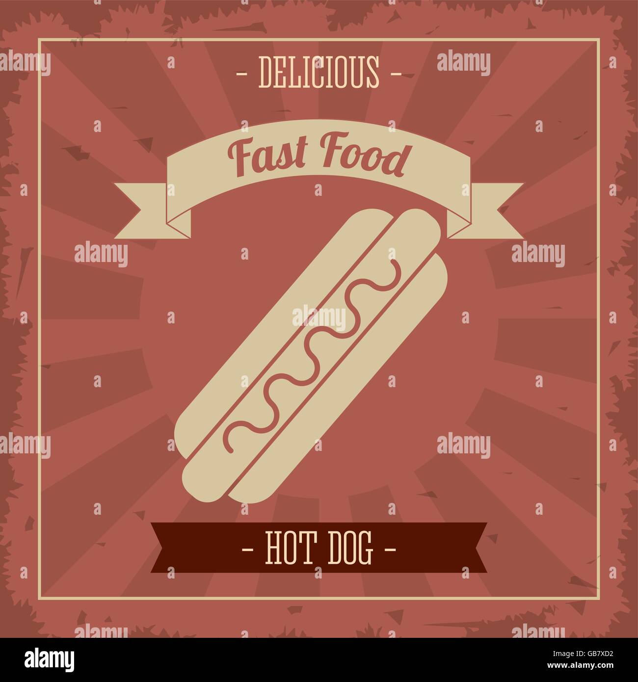 Hot dog icon. Menu and food design. Vector graphic Stock Vector Image ...