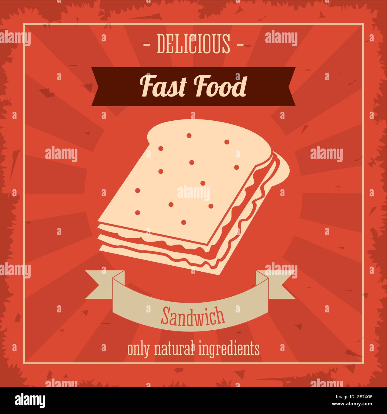 Sandwich icon. Menu and food design. Vector graphic Stock Vector Image ...