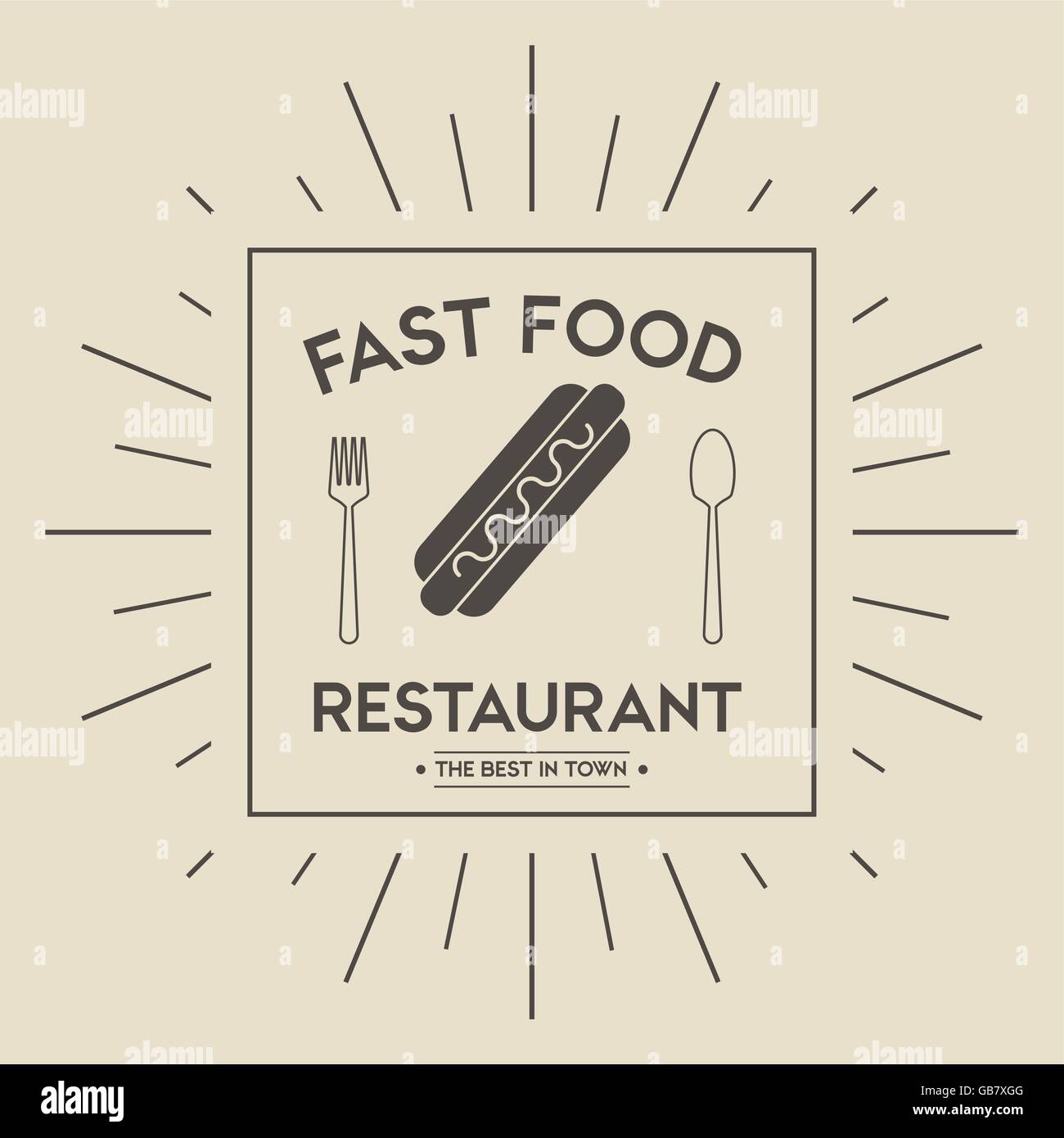 Hot dog icon. Menu and food design. Vector graphic Stock Vector Image ...