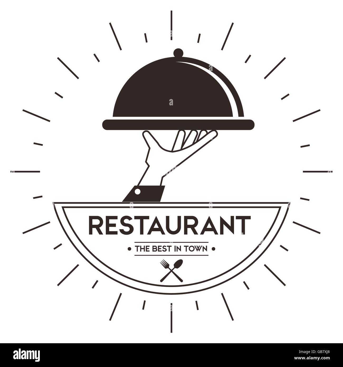 Plate icon. Menu and food design. Vector graphic Stock Vector Image ...