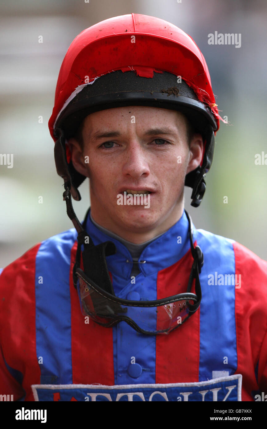 Horse Racing - Nottingham Racecourse. David Allen, Jockey Stock Photo ...
