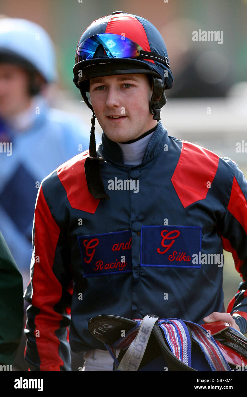 Horse Racing - Nottingham Racecourse. Tom Queally, Jockey Stock Photo ...