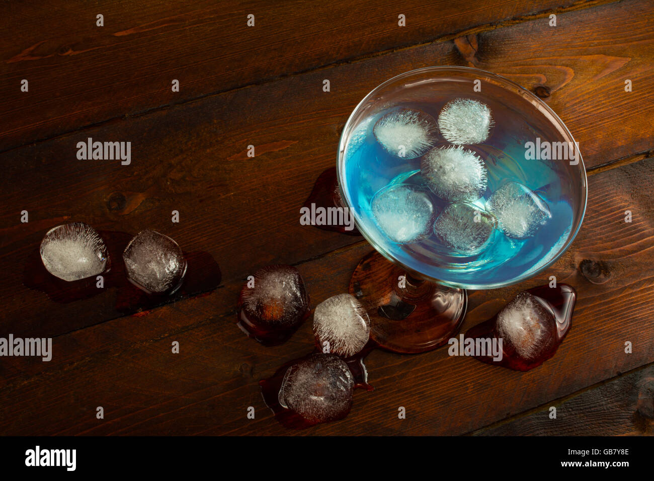 Blue Lagoon Cocktail Top View High Resolution Stock Photography and ...