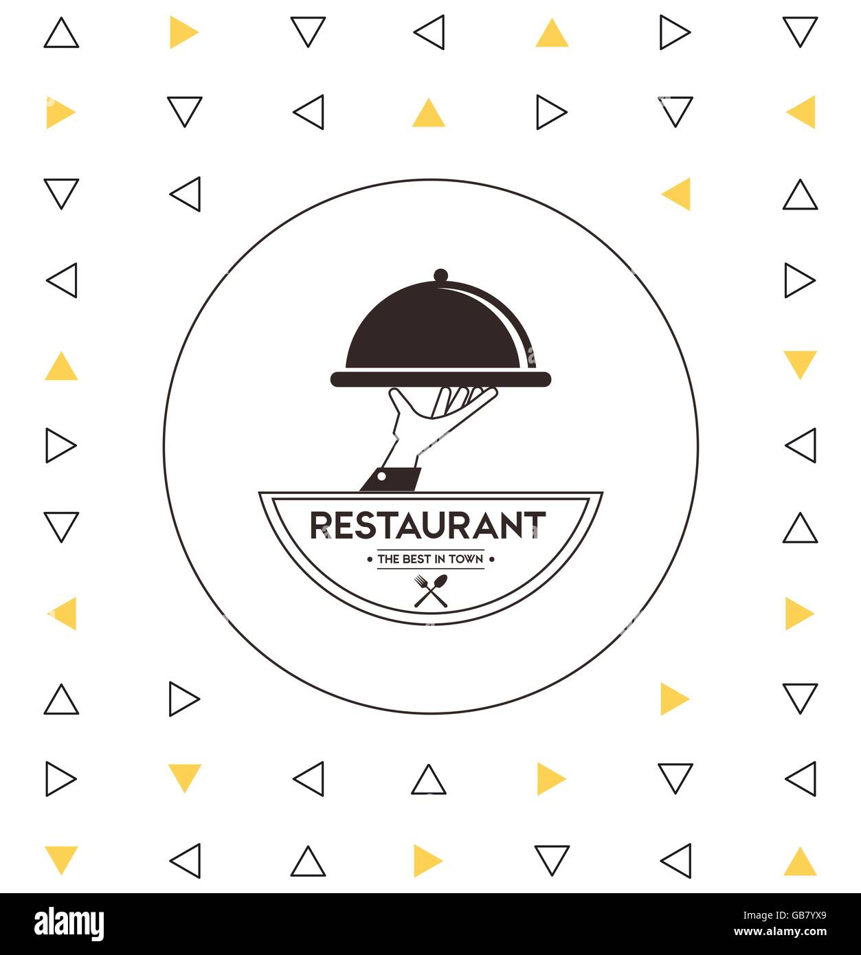 Plate icon. Food and Menu design. Vector graphic Stock Vector Image ...
