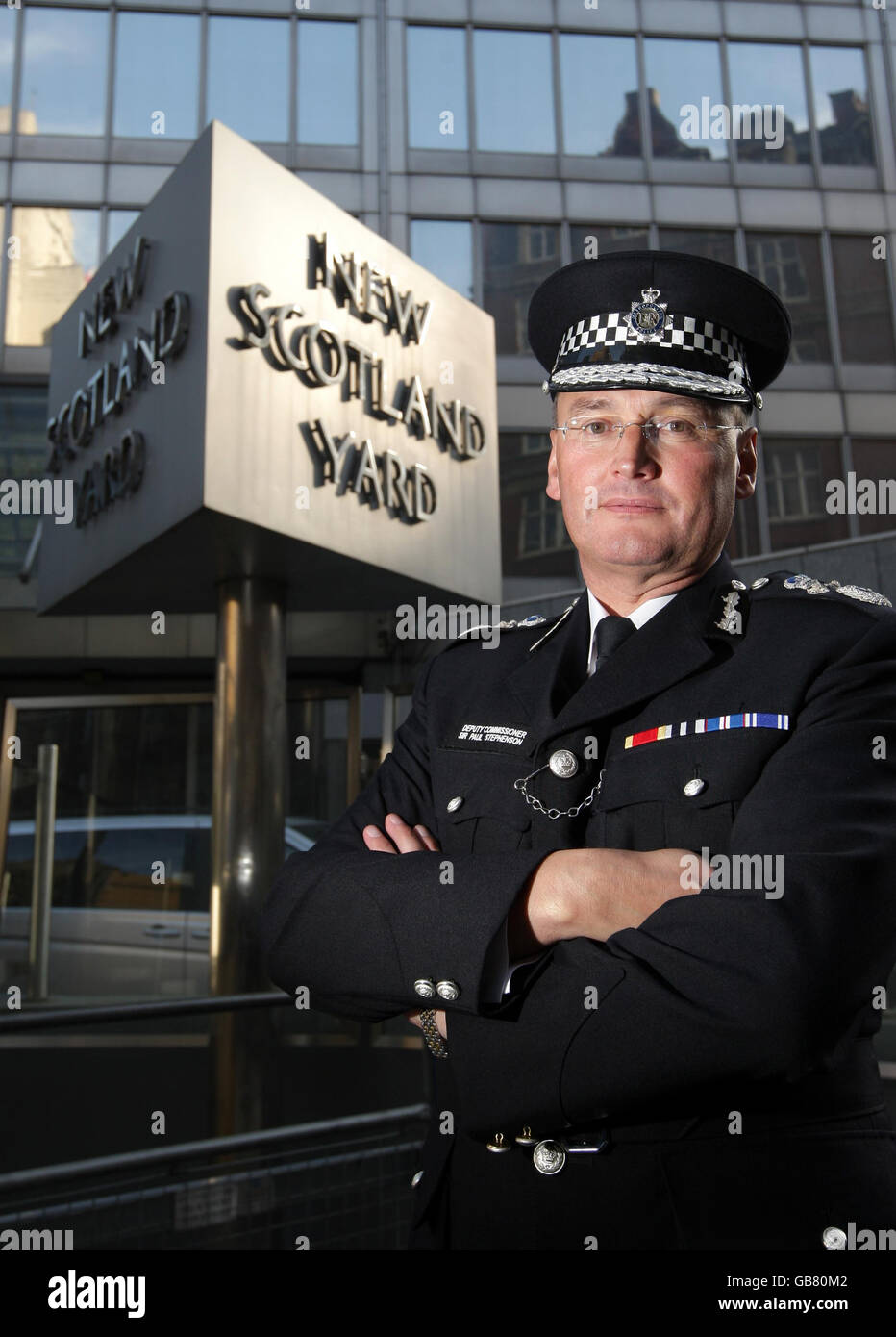 Metropolitan Police Deputy Commissioner Sir Paul Stephenson, outside ...