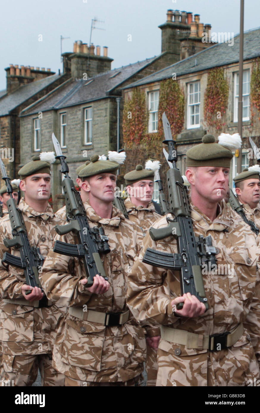 Soldiers homecoming parade Stock Photo - Alamy