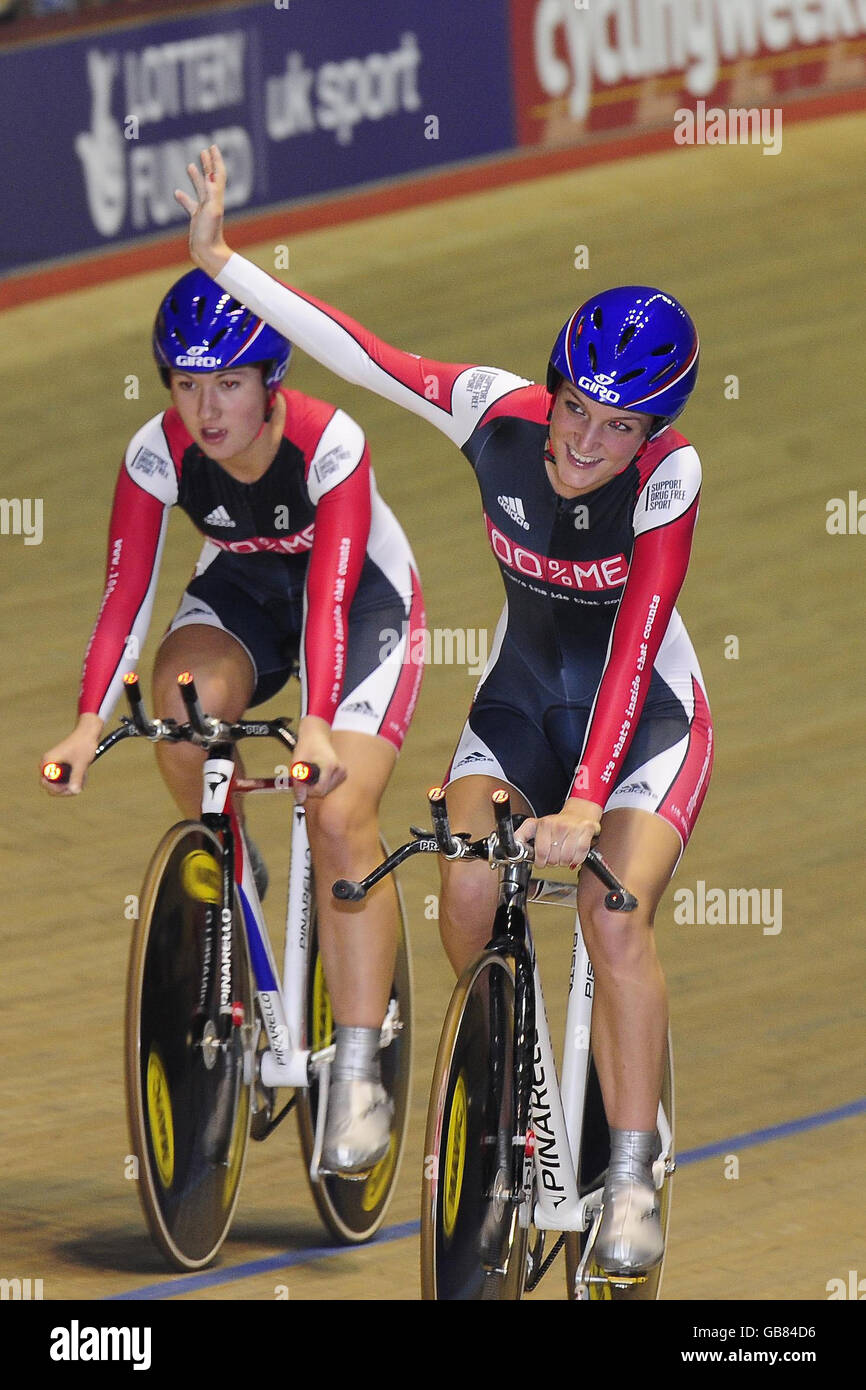 Elizabeth Armitstead (right) and Katie Colclough celebrate their Gold ...