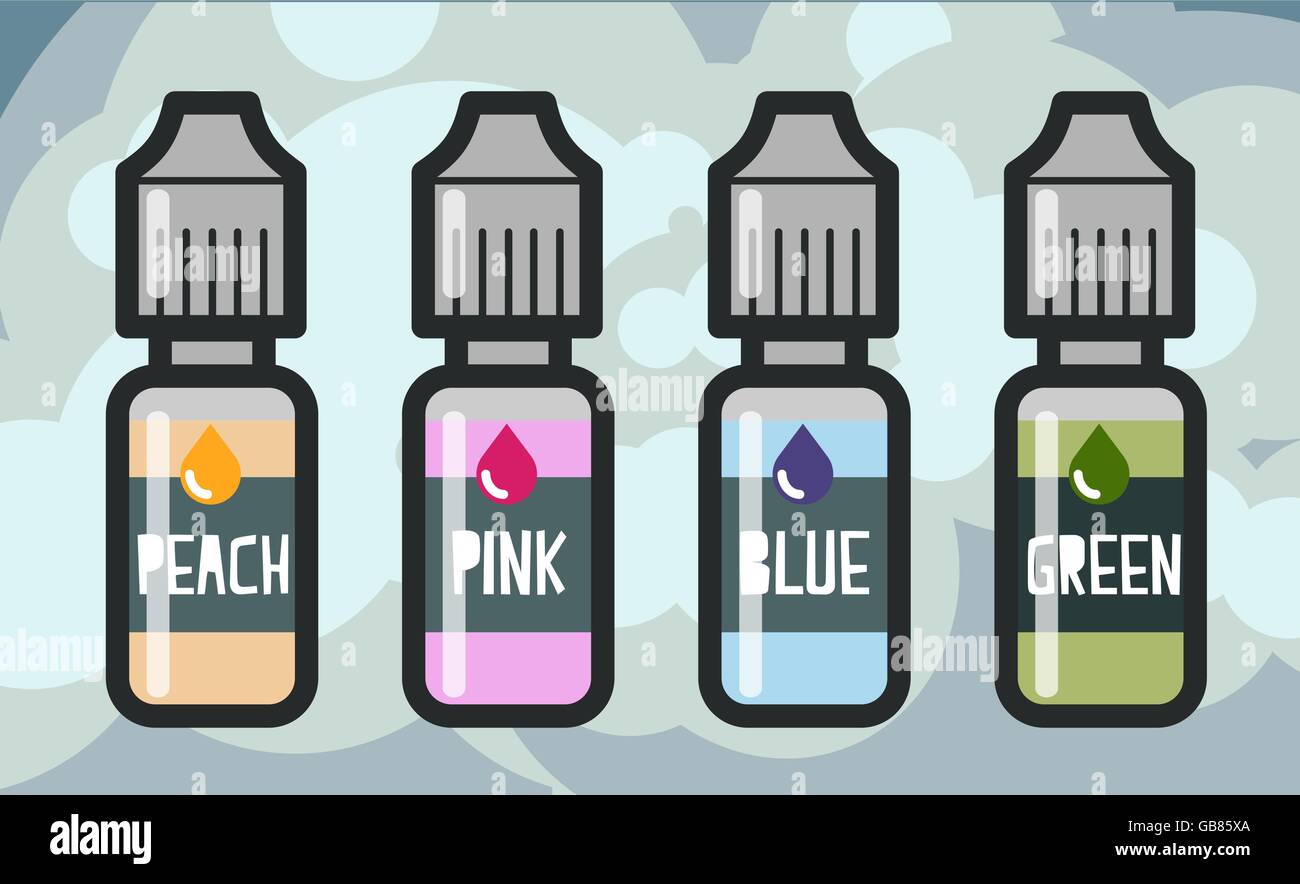Vape bottles with liquid Stock Vector Image & Art - Alamy