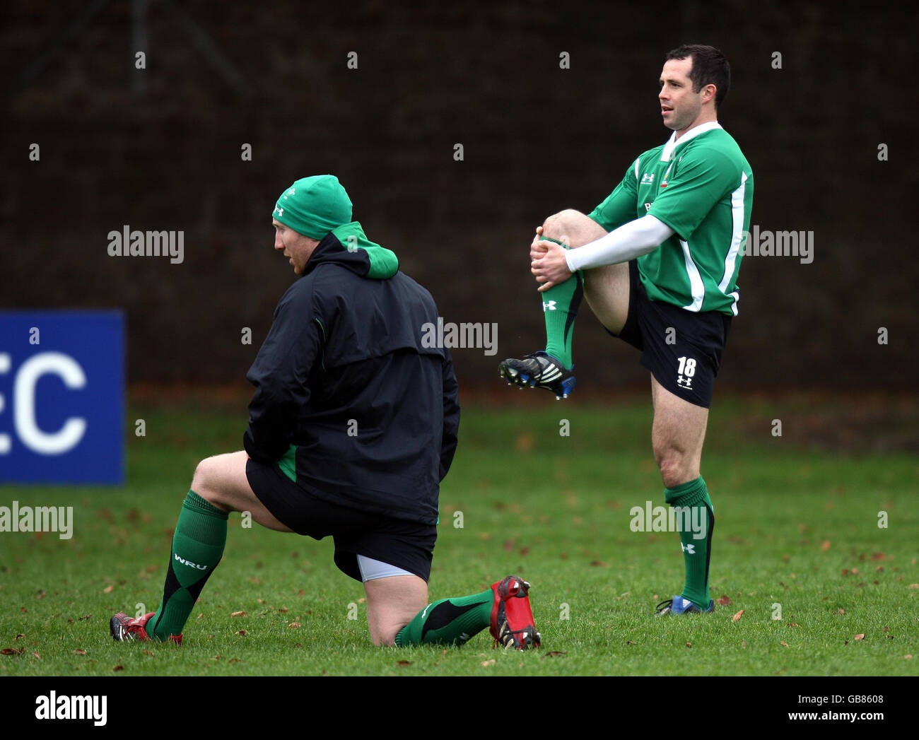 Rugby Union - Wales Training Session - Welsh Institute of Sport Stock ...