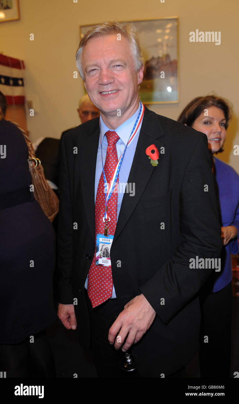 Conservative MP David Davis during the US Embassy Presidential Election ...