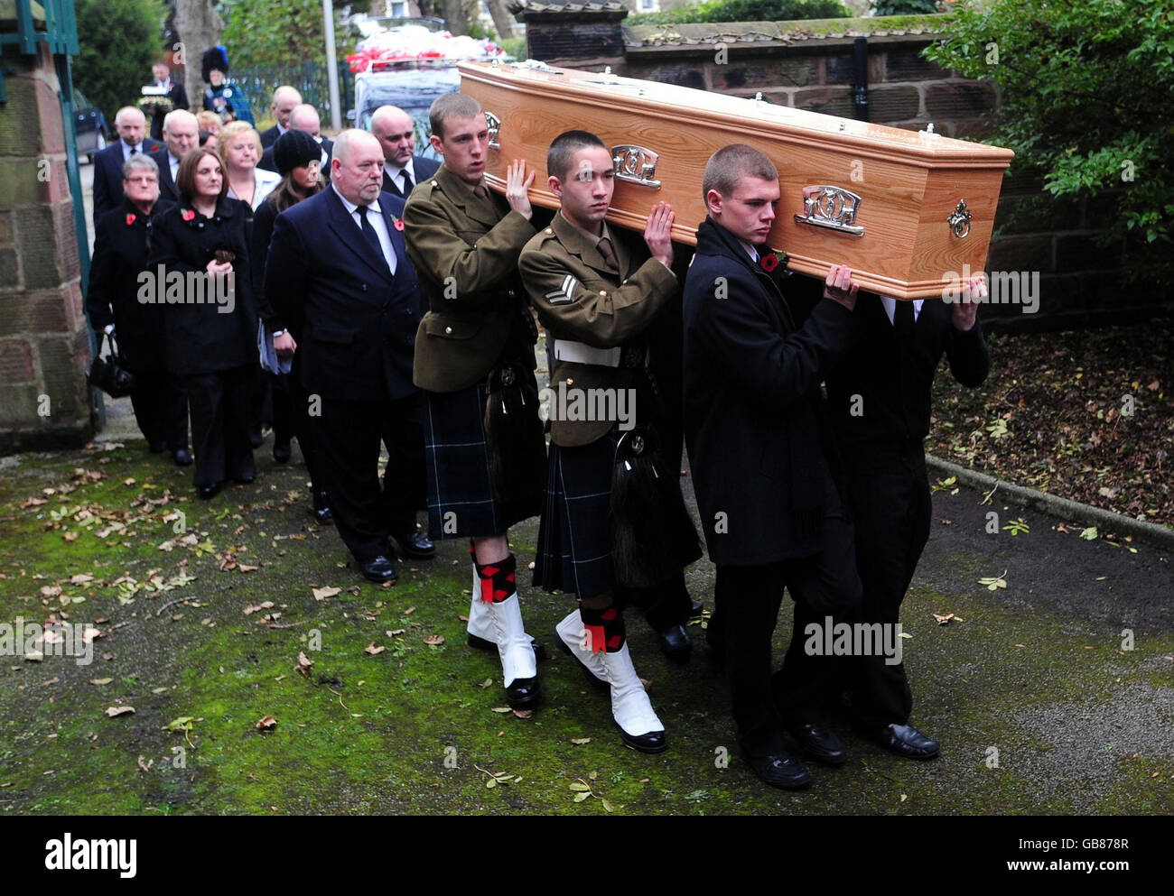 Funeral of murdered cadet Stock Photo - Alamy