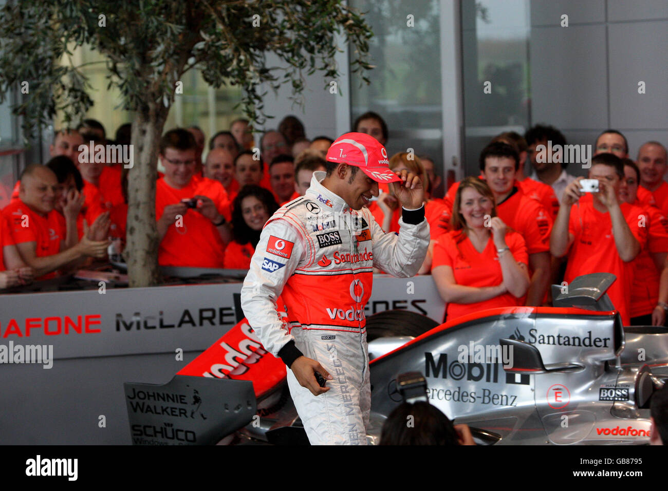 Britain's Formula One World Champion Lewis Hamilton returns to the ...