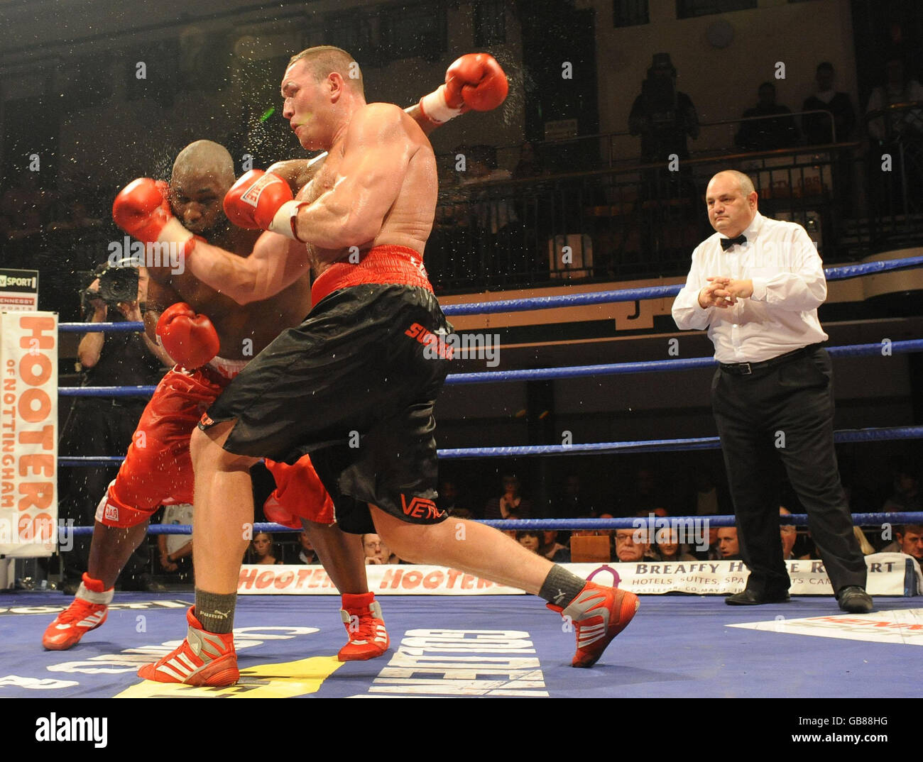 British Heavyweight champion Danny Williams (left) and Poland's Albert ...