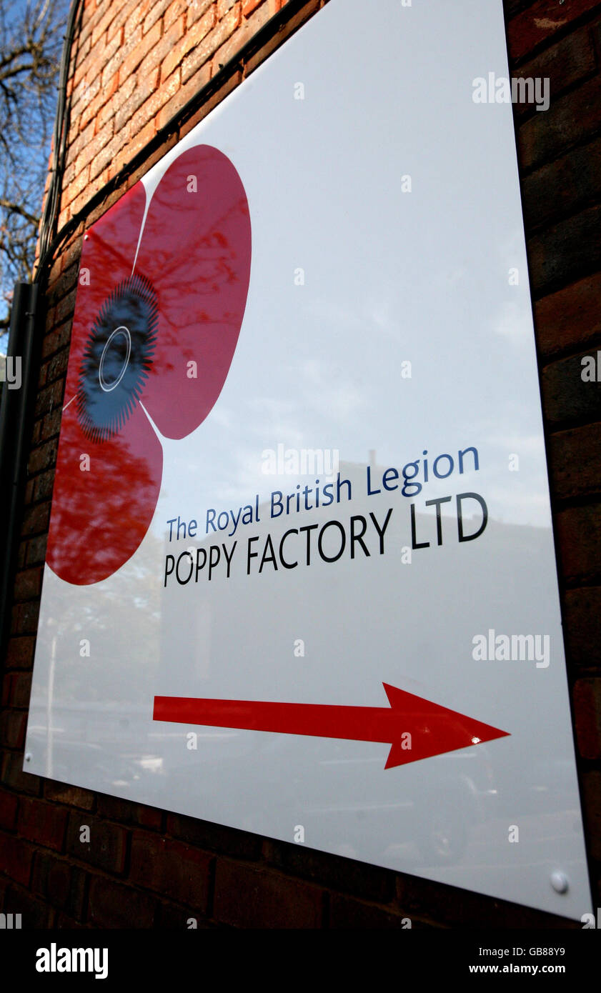 Royal British Legion Poppy Factory High Resolution Stock Photography ...