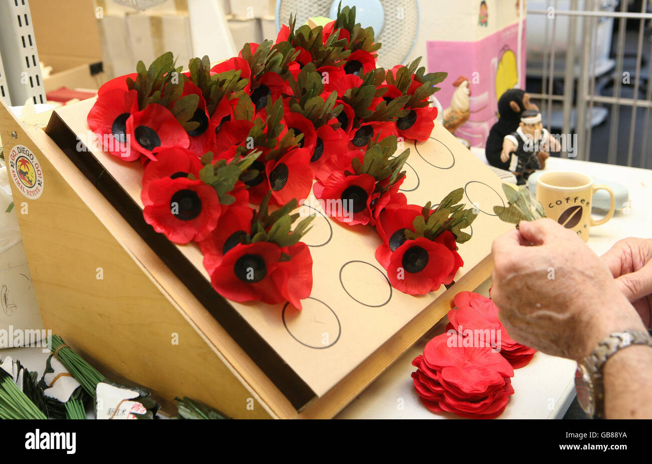 Royal British Legion Poppy Factory High Resolution Stock Photography ...