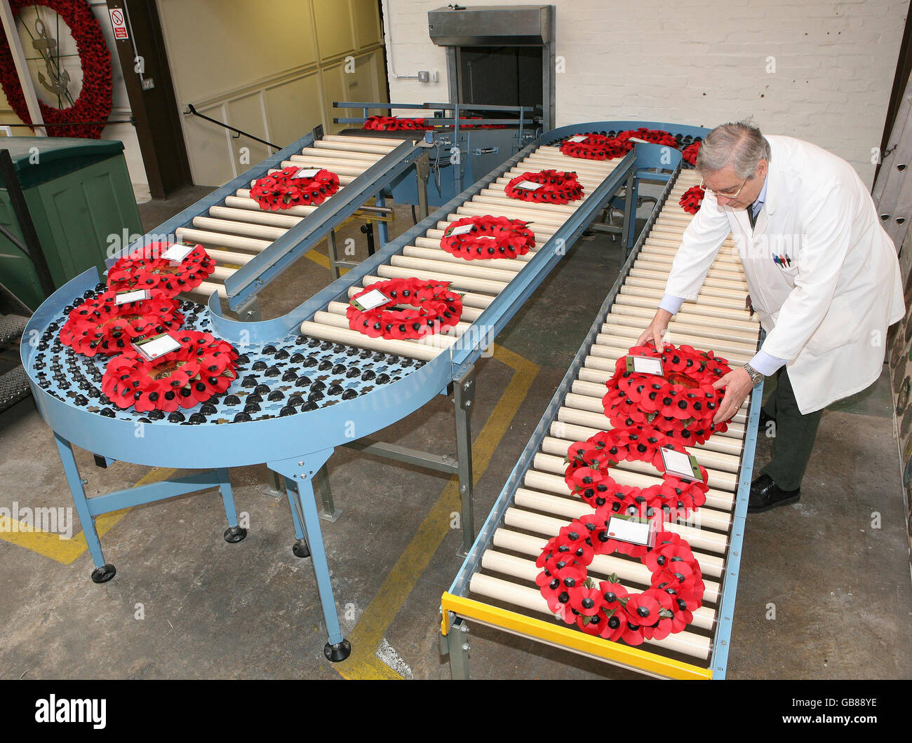 Royal British Legion Poppy Factory Stock Photo - Alamy