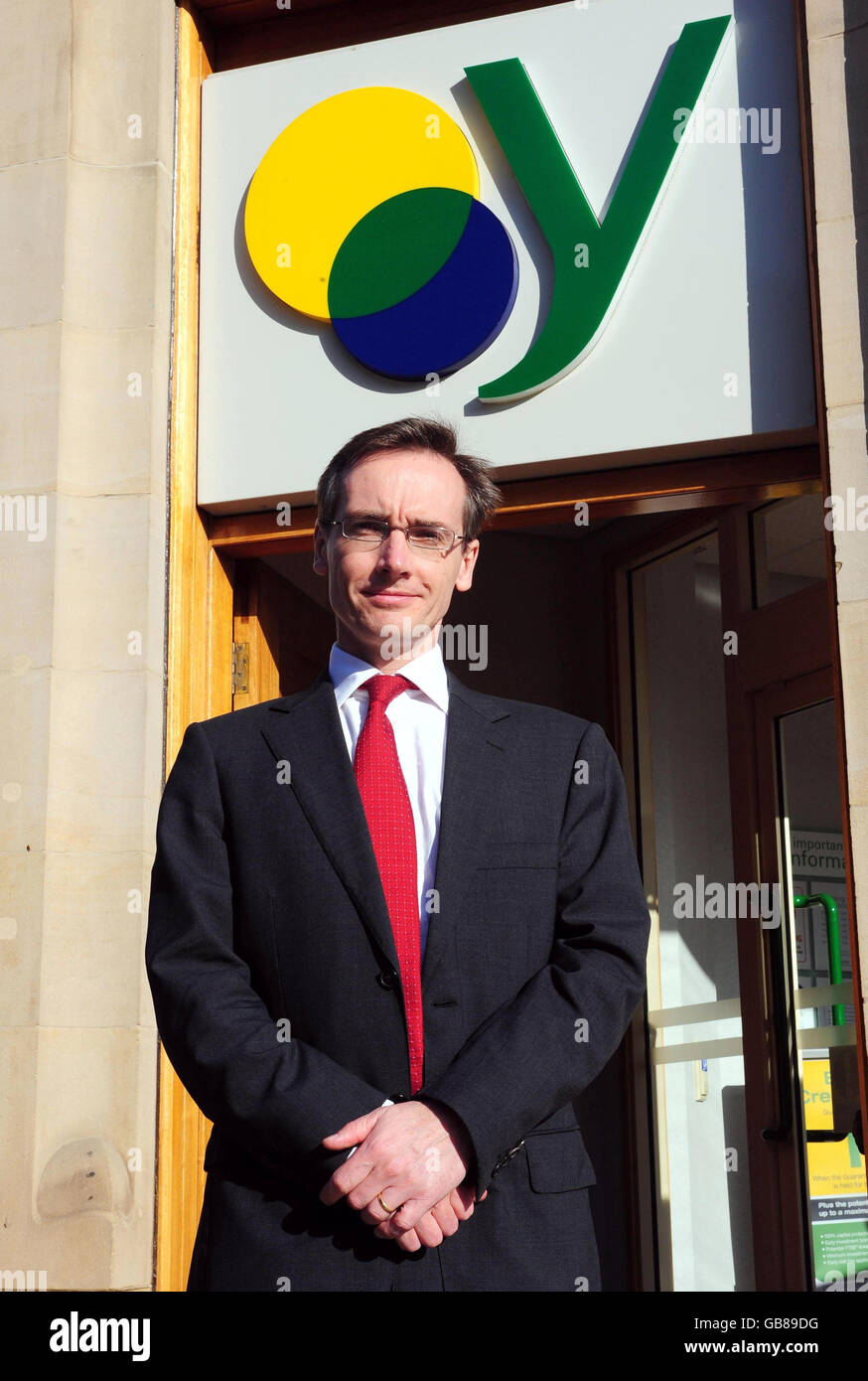 Chief Executive of the Yorkshire Building Society, Iain Cornish, stands ...