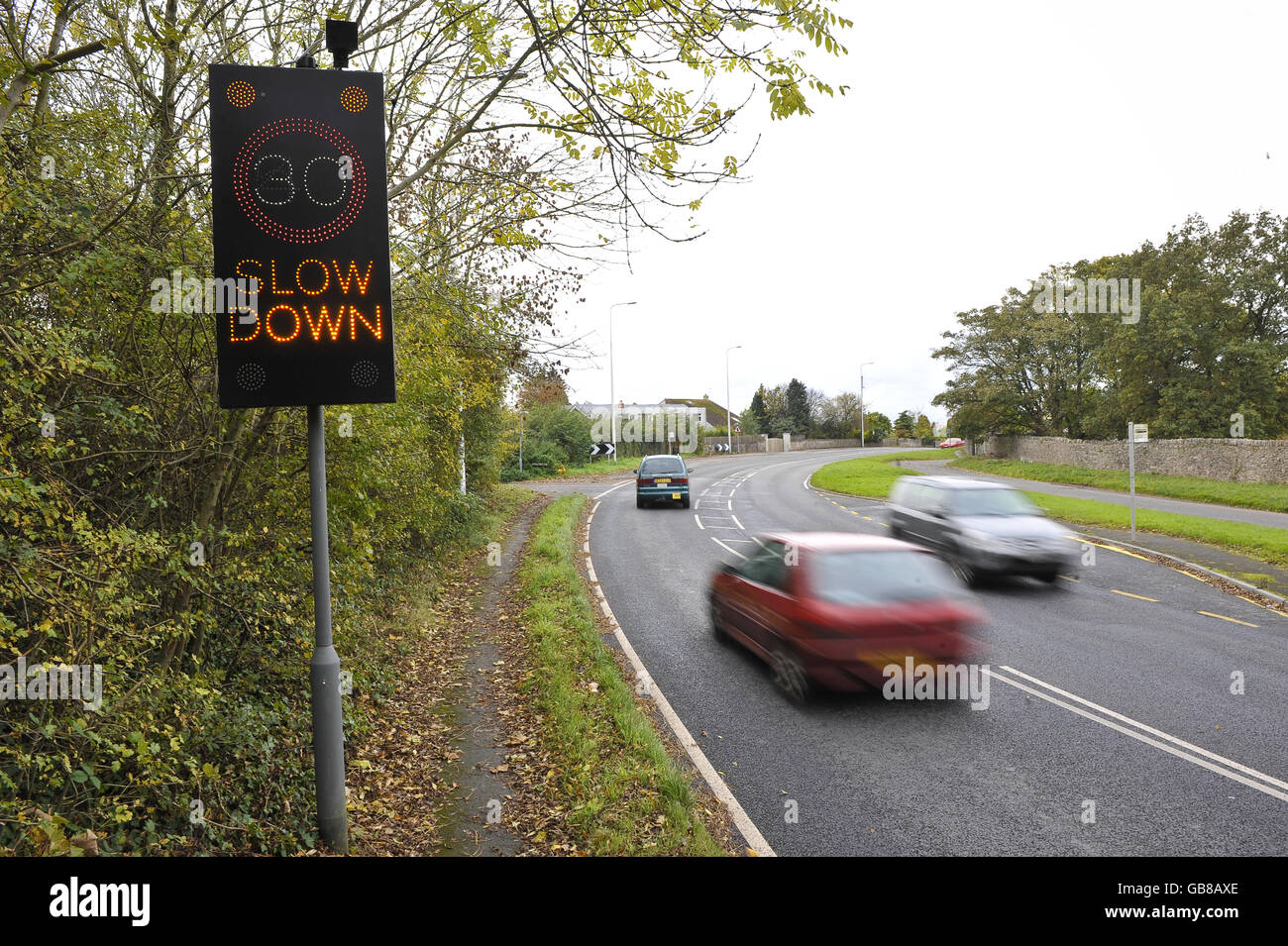 Stock, Speed Camera's. An electronic speed limit sign showing 30mph ...