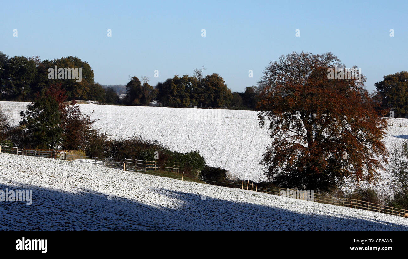 Cold weather hits the UK Stock Photo - Alamy
