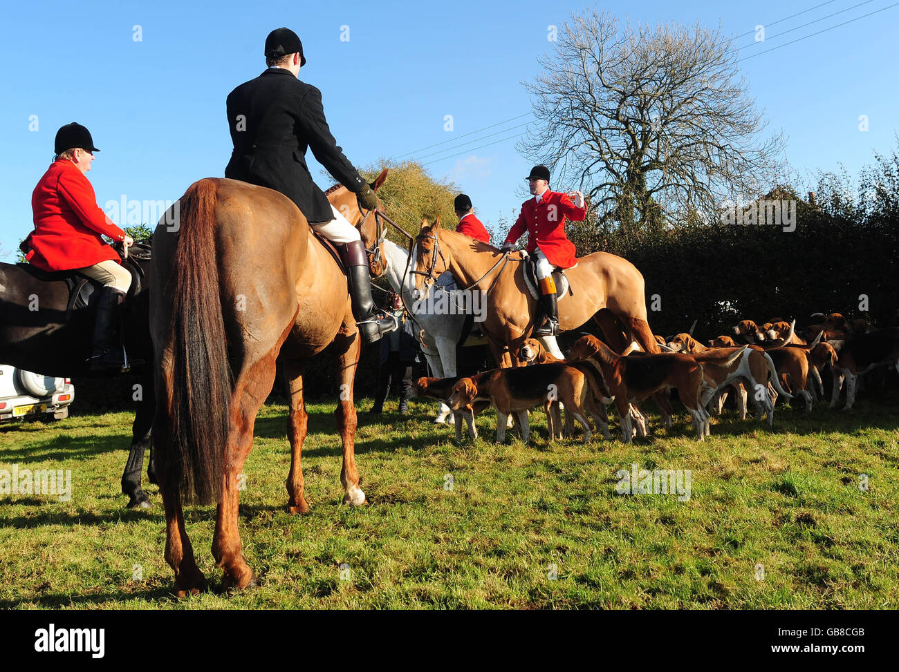 First weekend of hunting season Stock Photo - Alamy