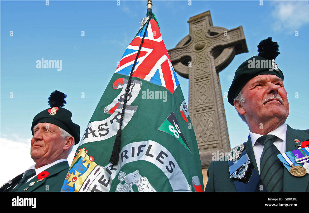Veterans (left to right) Jim Bowman and Michael Rolly at the War ...