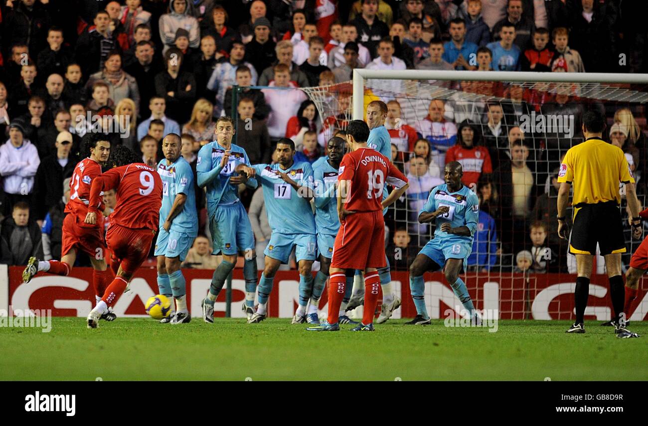 Middlesbourgh's Mido scores his sides first goal of the game Stock ...