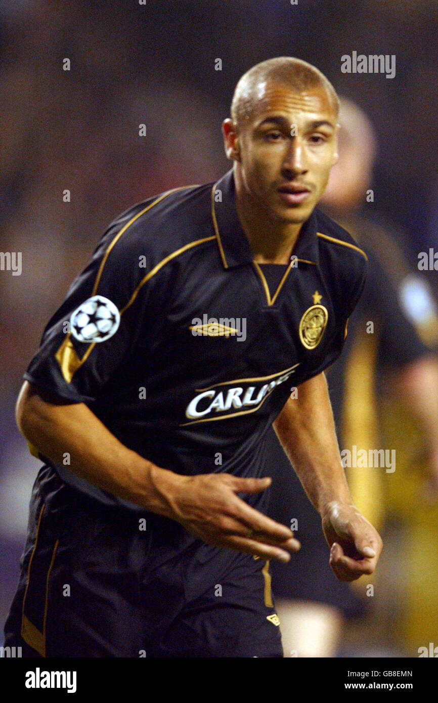 Anderlecht v celtic henrik larsson hi-res stock photography and images ...