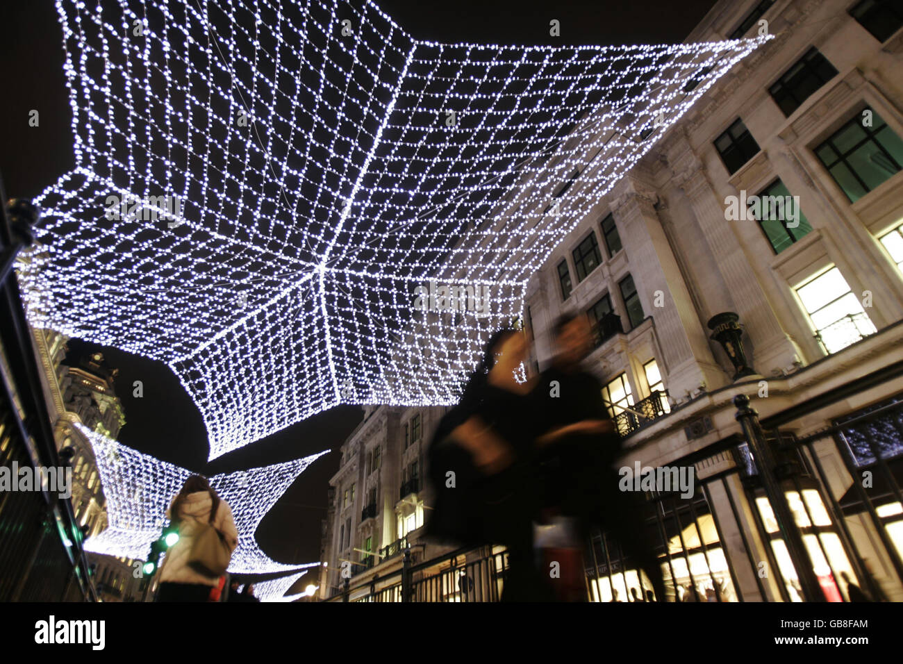 Blurred lights regent street hi-res stock photography and images - Alamy