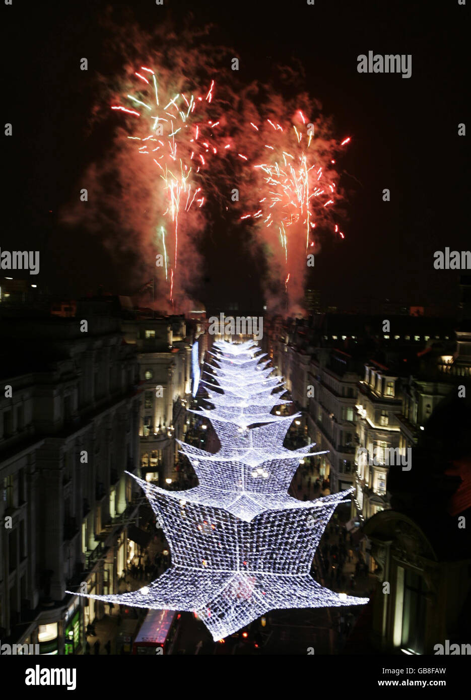 Londons west end christmas lights hi-res stock photography and images ...