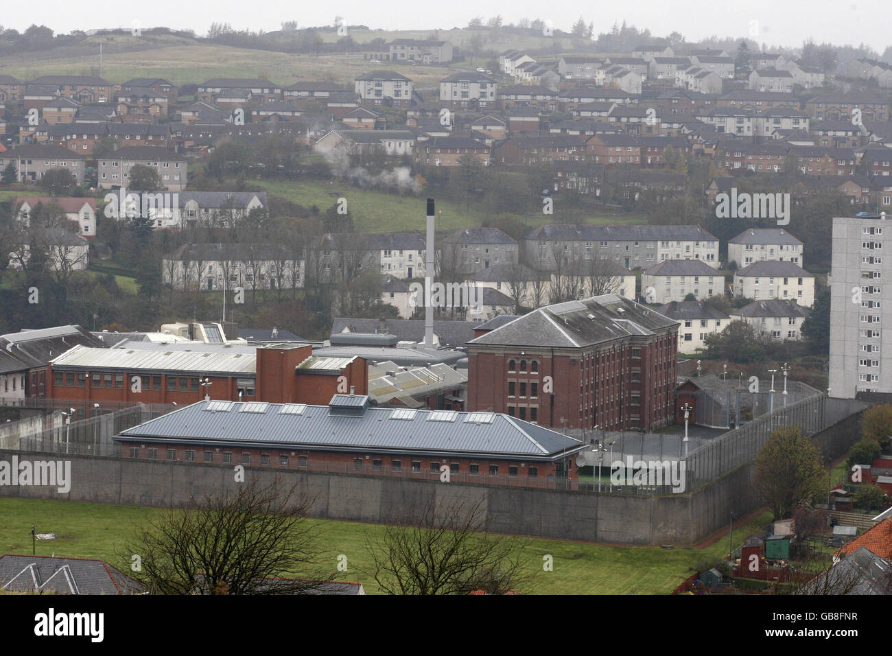 Greenock Prison where the Lockerbie Bomber Abdelbaset ali al-Megrahi is ...