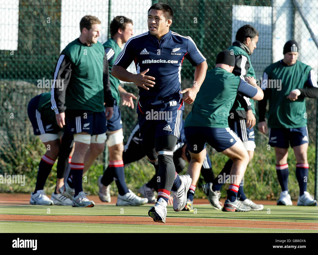 Rugby Union - New Zealand Training - Clonsilla. New Zealand's Kevin ...