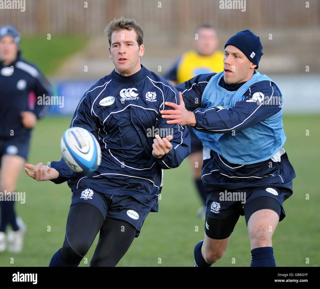 Rugby Union - Scotland Training - Myreside. Scotland's Rory Lamont ...